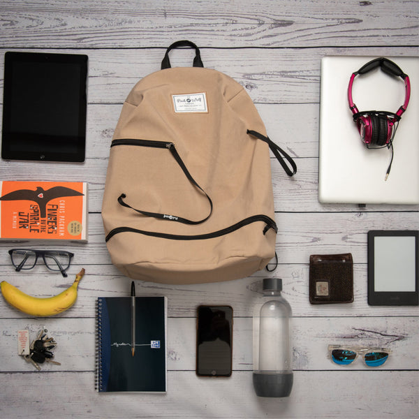 Zippy Casual Backpack Retro Camel | The Pack Wolf Company – The Pack ...